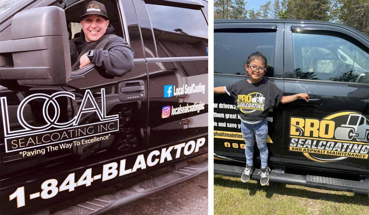 Sealcoating Marketing Decals